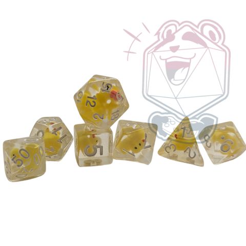 Clear Yellow Duck Dice – Laughing Panda Hobbies & Toys